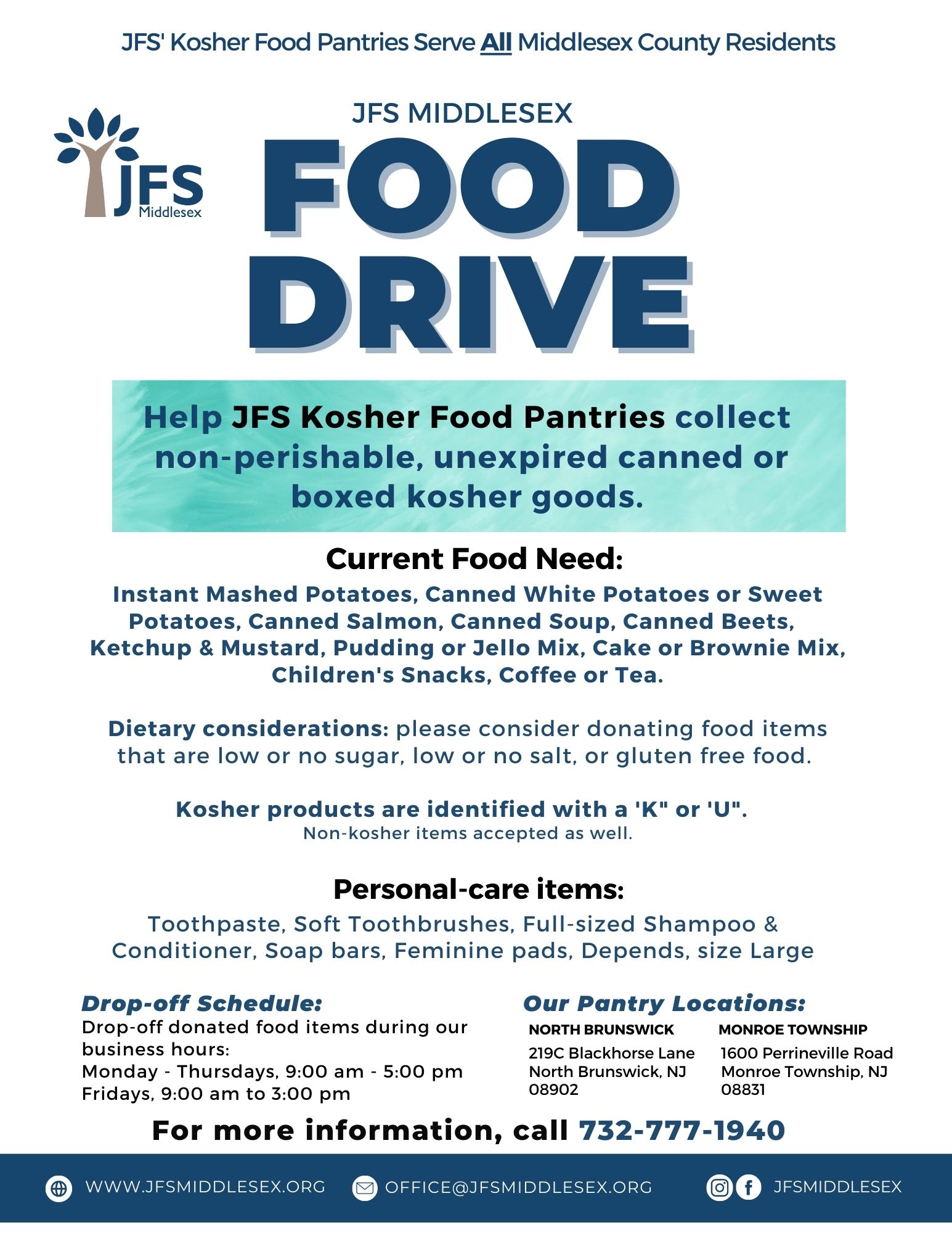 JFS Food Drive - 2023